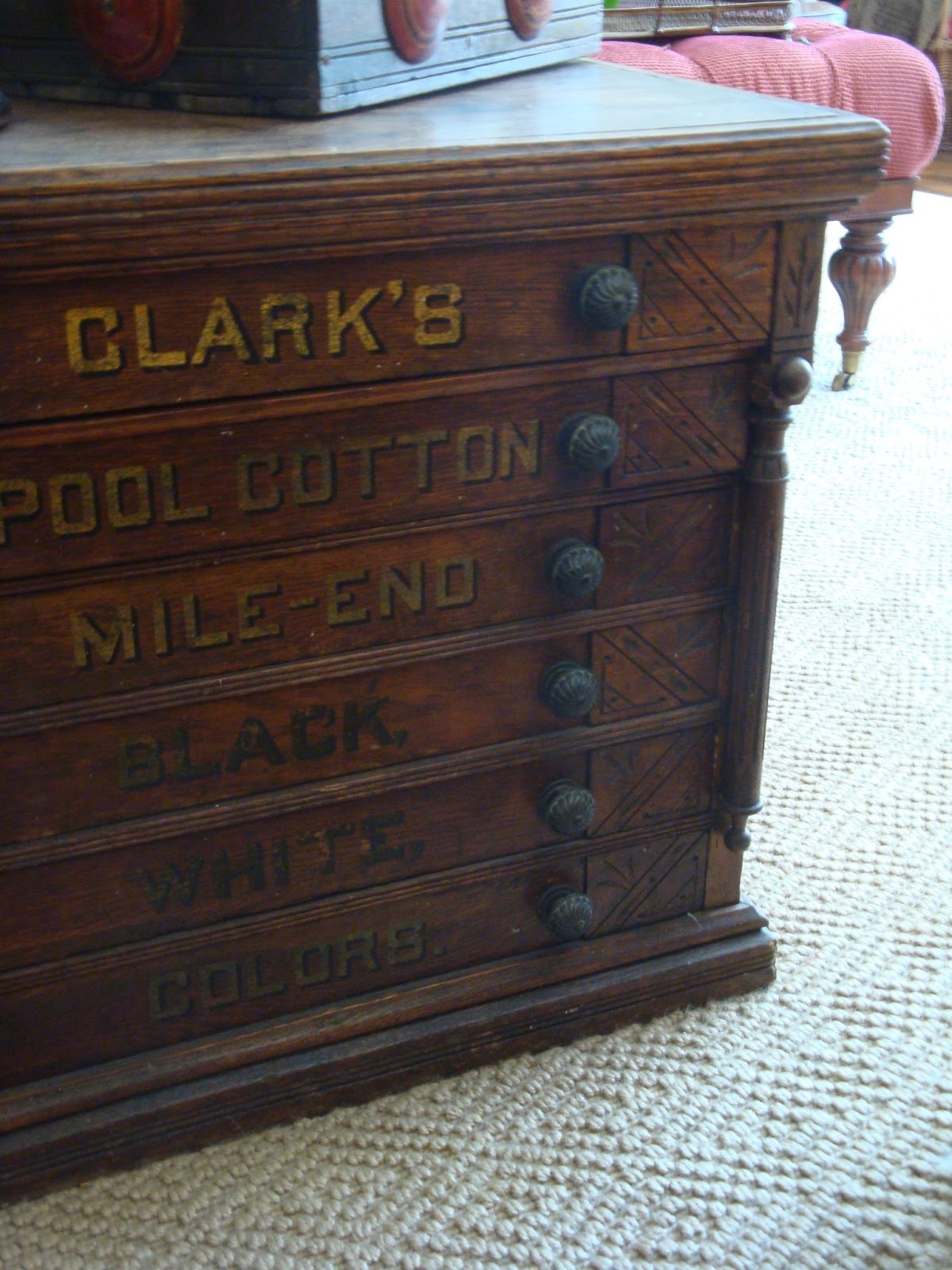 The Polohouse: Antique Spool Chests