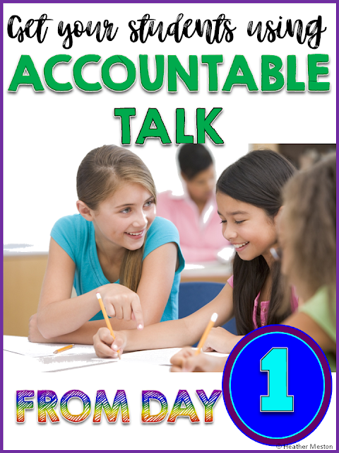 Teaching For Heroism: Get Your Students Using Accountable Talk From Day 1