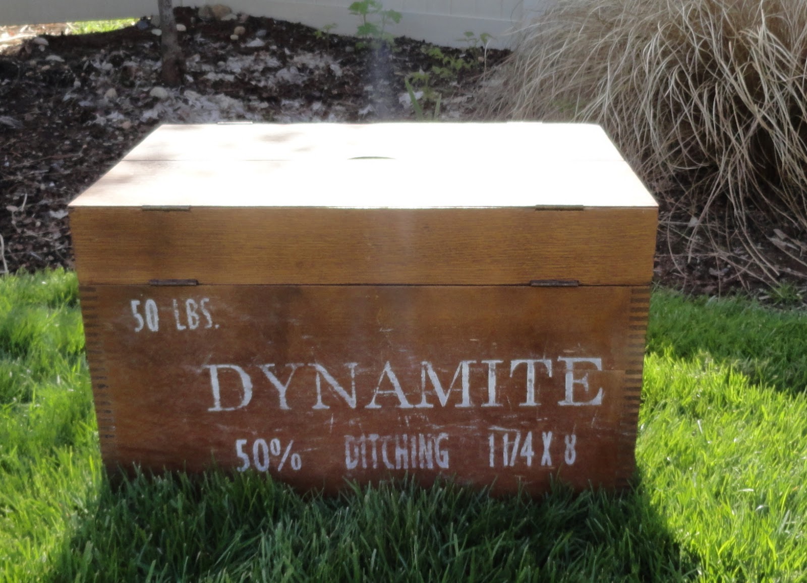 Vintage box turned Dynamite storage box with simple distressing and ...
