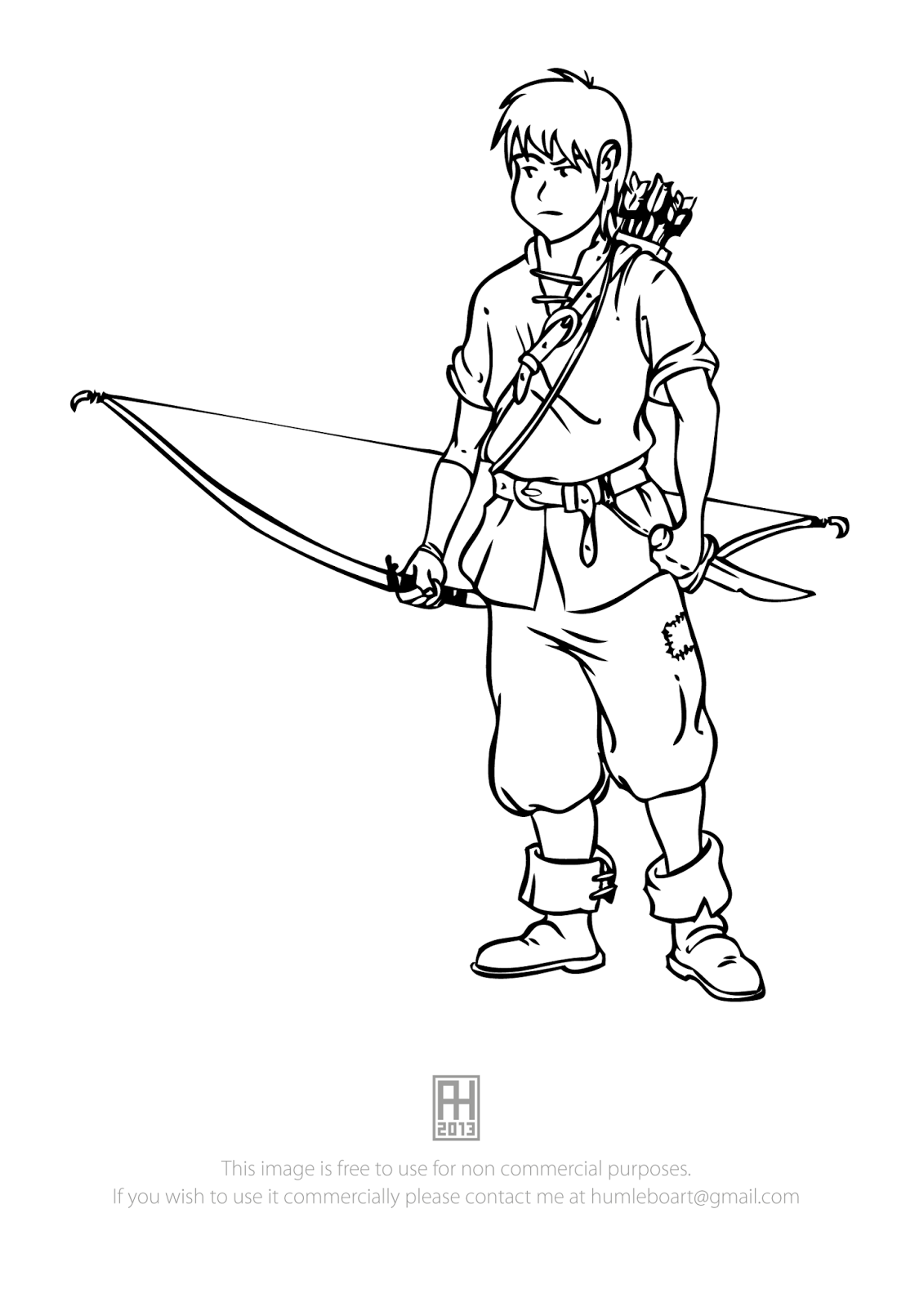 Humlebo art: Coloring pages: Rogue