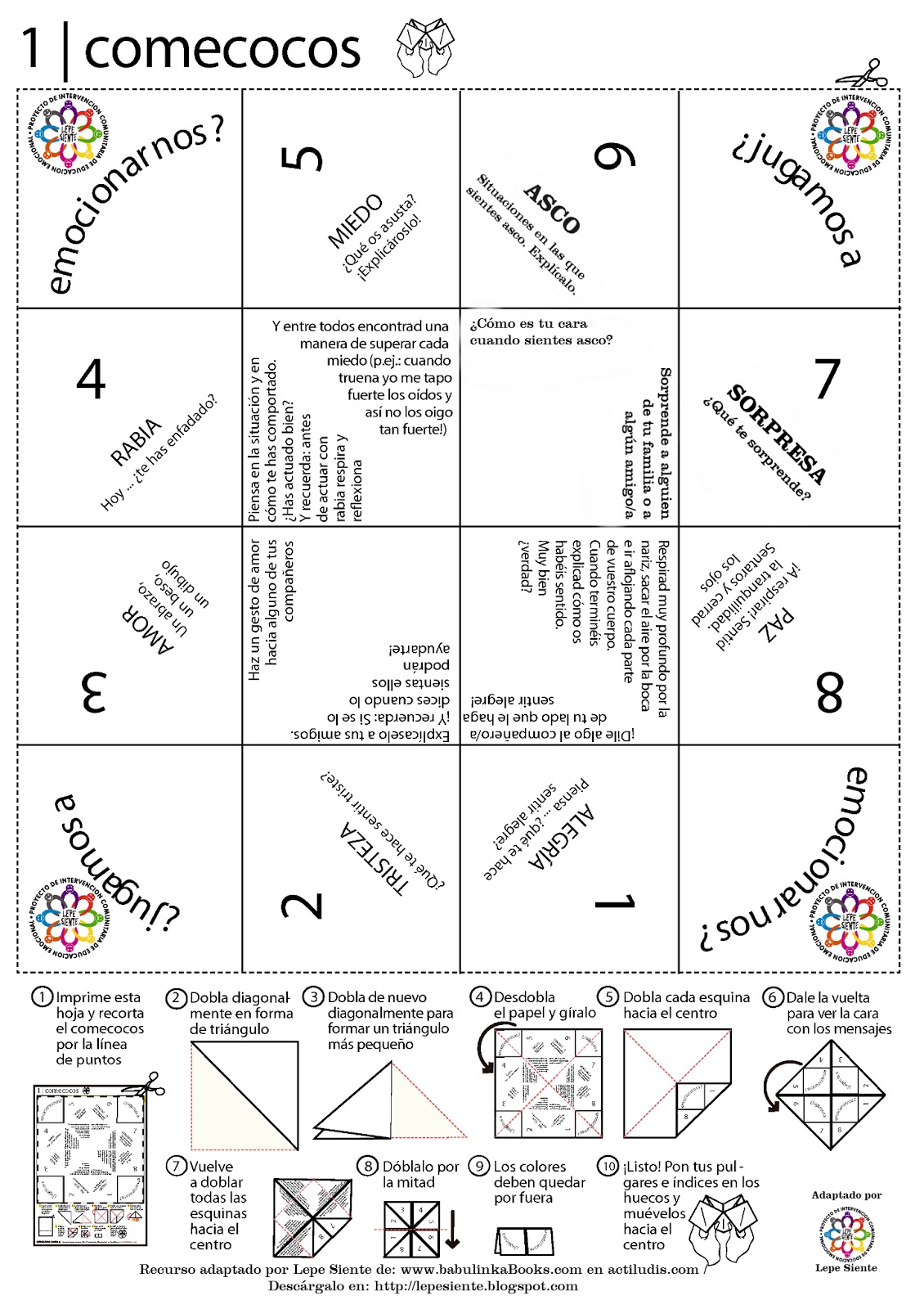 Lepe Siente: Juego educativo: "comecocos"