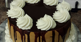 Simply Delicious: The Chocolate Floro Elegance with Caramel Buttercream