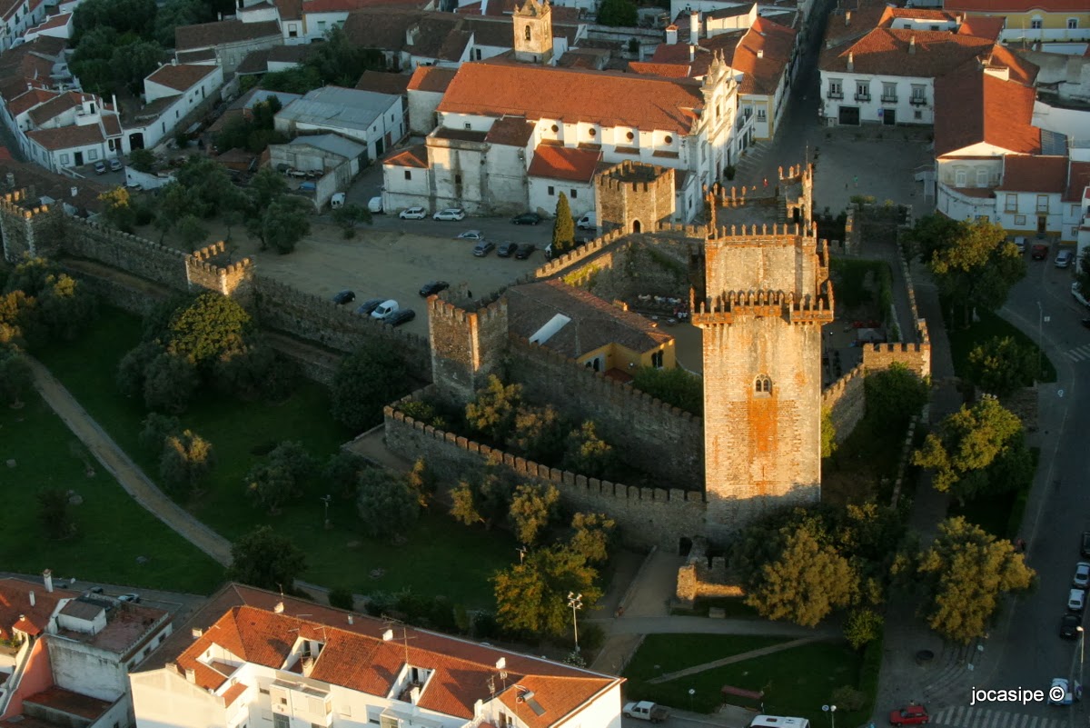 Castle of Beja, southern Portugal. It has the tallest keep in the ...