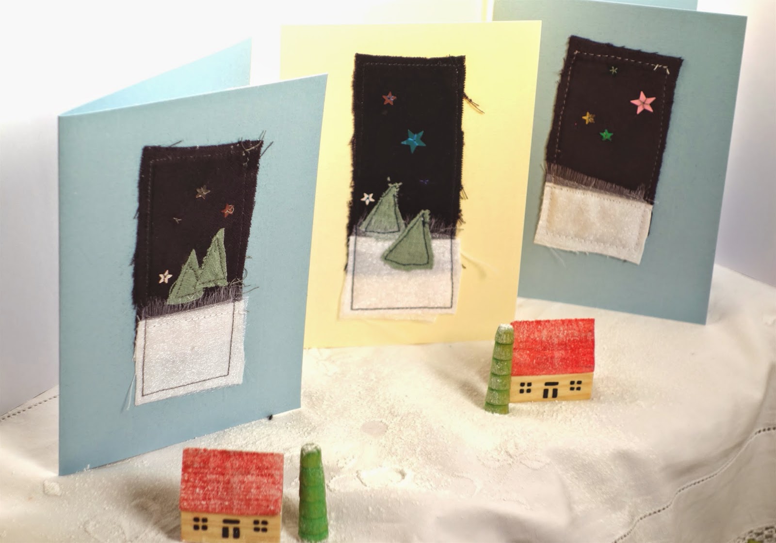 How to 'sew' a Christmas card (or a dozen!) - with Tutorial - As it Seams