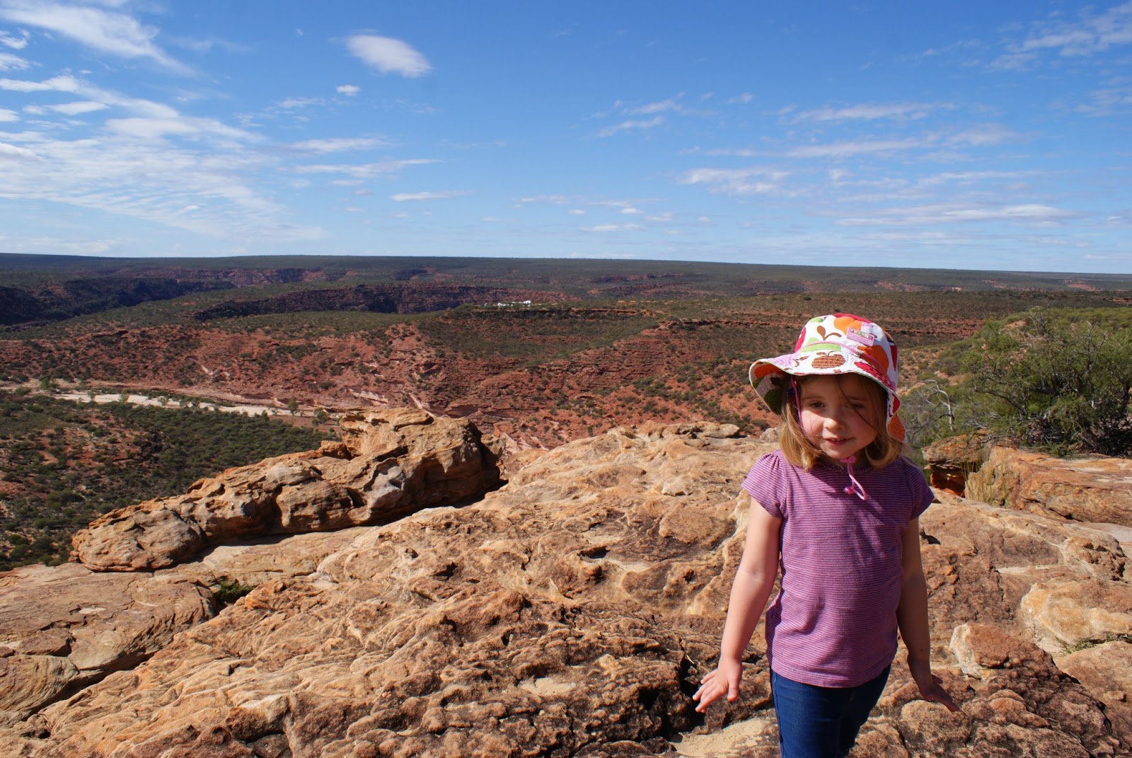 Amelia the explorer: Kalbarri, Western Australia