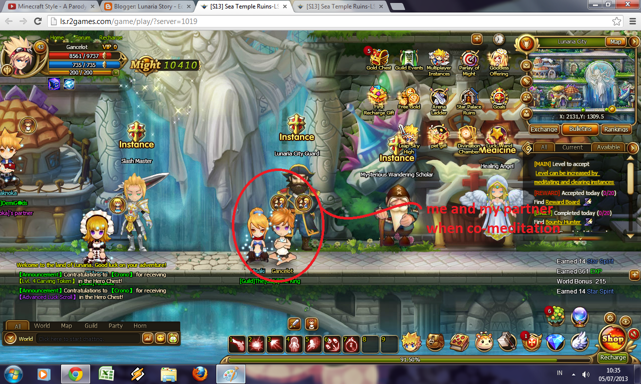 Lunaria Story: information guild married etc