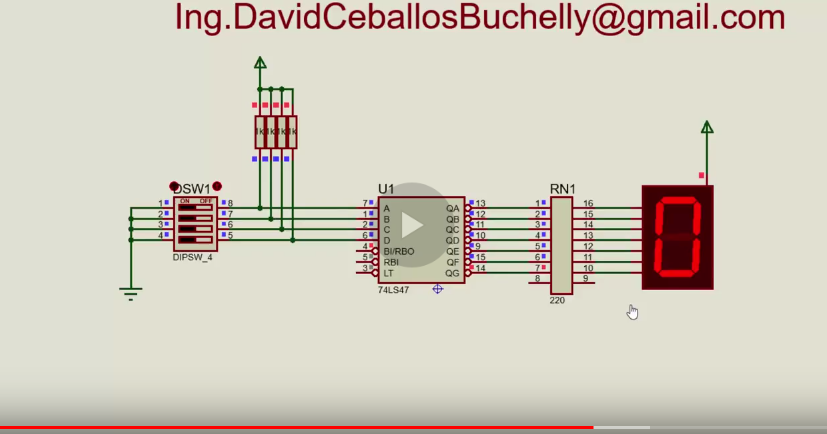 Display 7 Segmentos y 74LS47 ~ Heliconia Digital Ing. David Ceballos ...