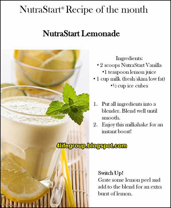 NutraStart Lemonade Recipe - 4Life Transfer Factor Malaysia