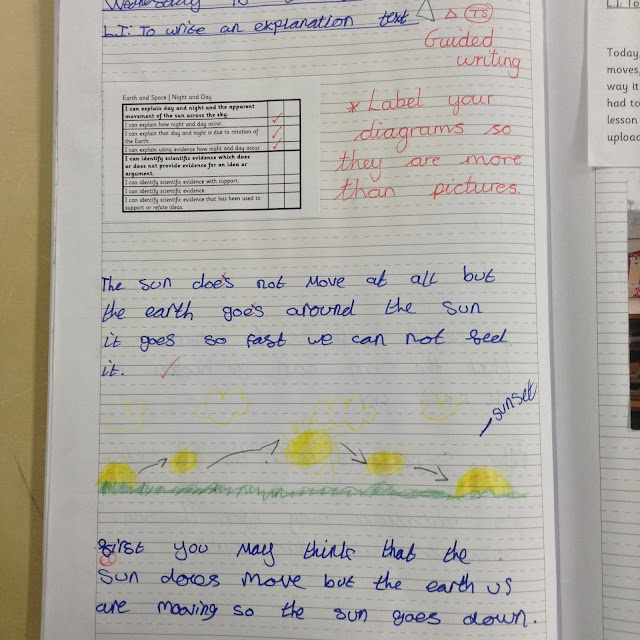 Year 5/6: Explaining Night and Day