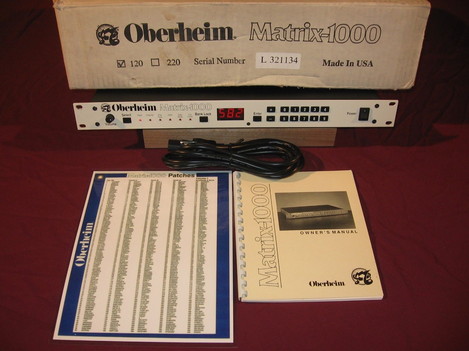 MATRIXSYNTH: Oberheim Matrix 1000 Analog Rack Mount Synth with Original ...