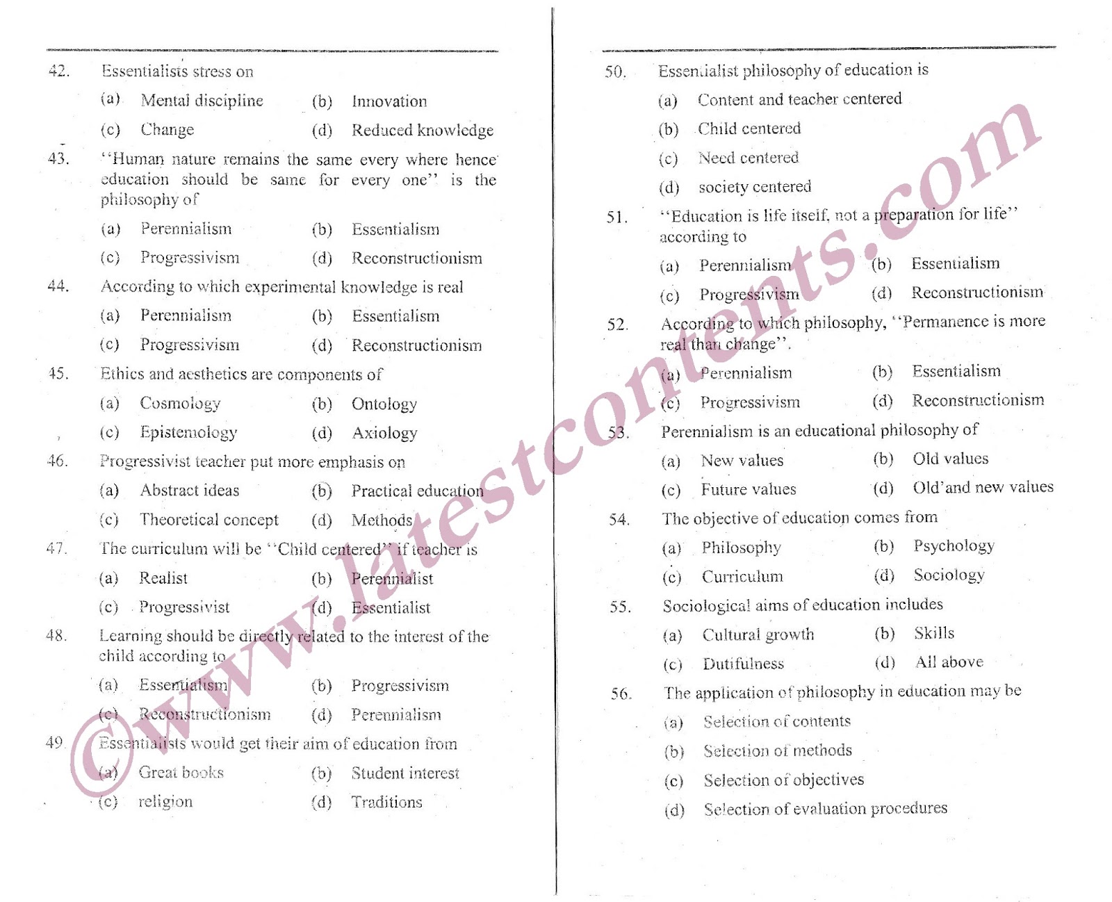 KNOWLEDGE FOR ALL: Introduction to Education MCQs for Headmaster ... KNOWLEDGE FOR ALL: Introduction to Education MCQs for Headmaster ...