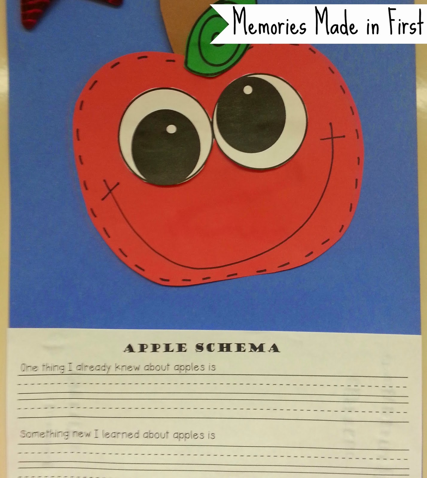 Memories Made in First: Apple Week! Using Schema to Make Connections