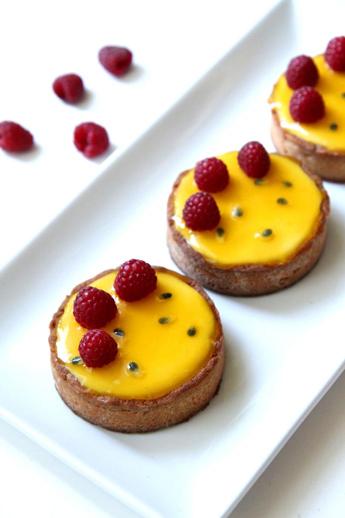 Gourmet Baking: Passion Fruit and Raspberry Tart