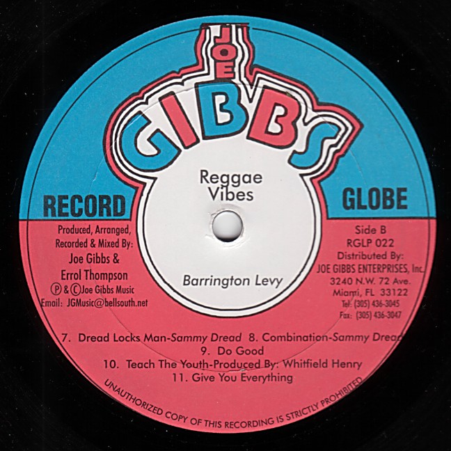 Rasta Reggae Music: Barrington Levy & Sammy Dread - Reggae Vibes