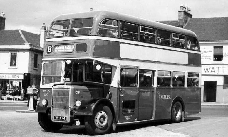 Tour Scotland: Old Photographs Double Decker Passenger Buses Airdrie ...