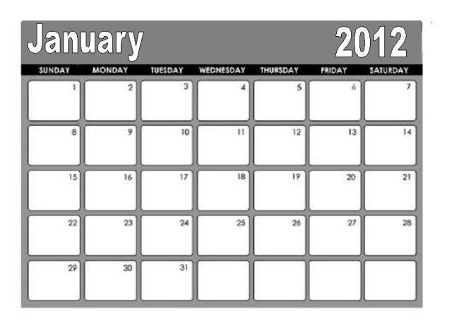 FREE IS MY LIFE: FREEISMYLIFE January 2012 Calendar - Don't You Just ...