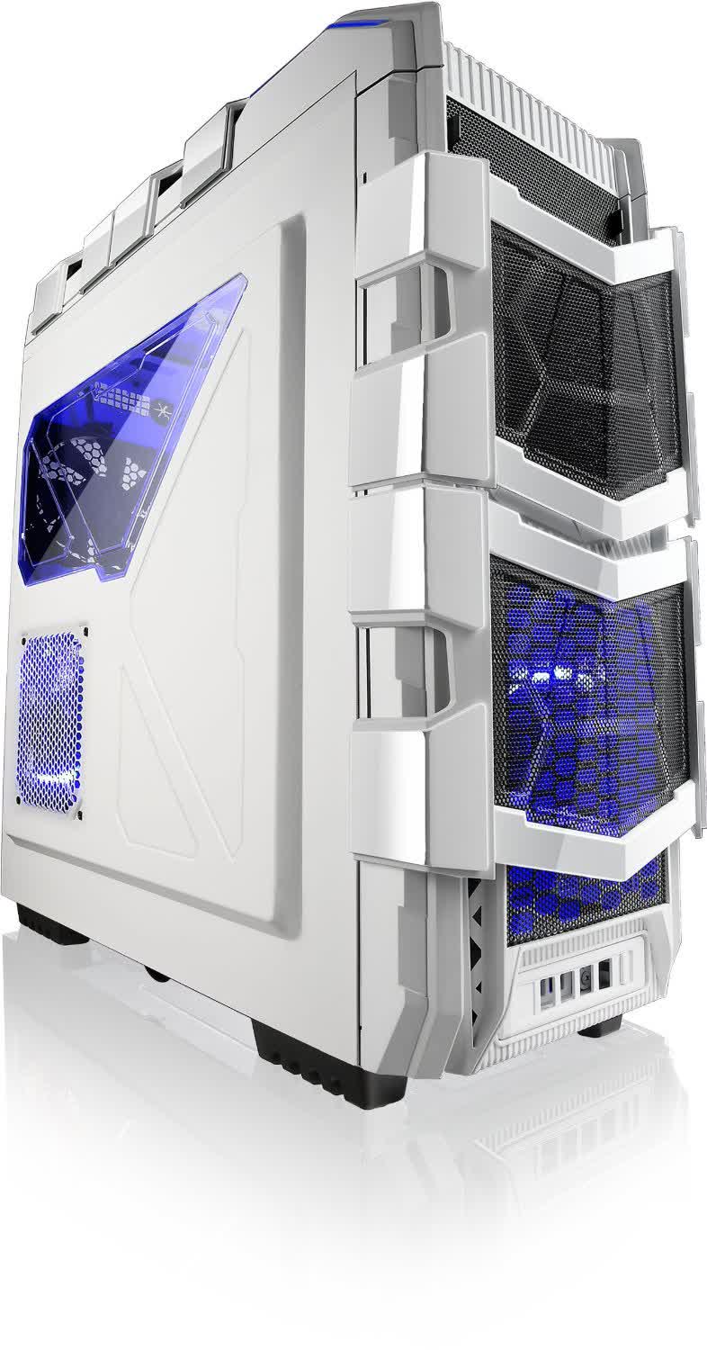 Azza XT 1 Watt Full Tower Gaming Cases, White CSAZ- XT1 W