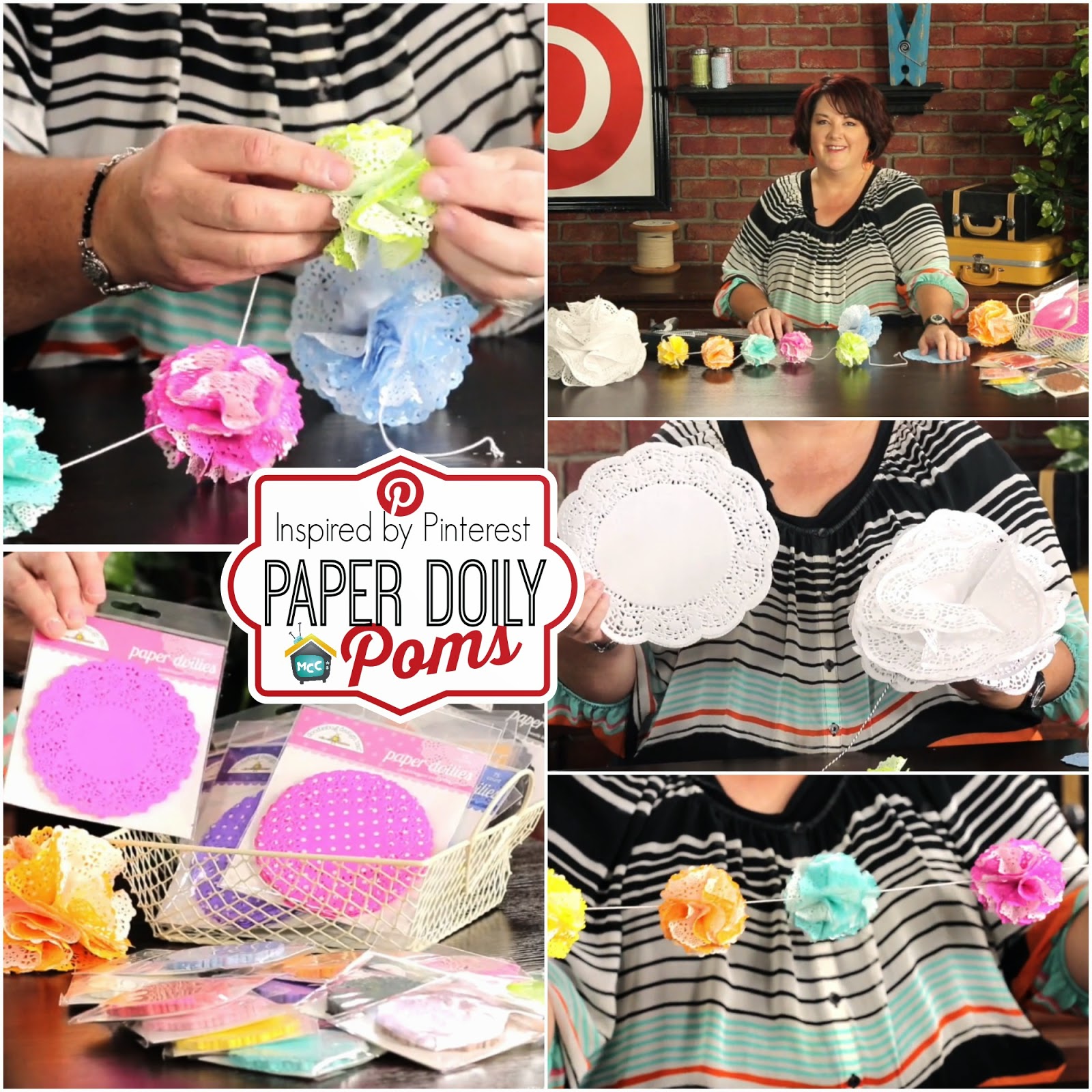 Doodlebug Design Inc Blog: DOILIES: Paper Doily Poms on Inspired by ...