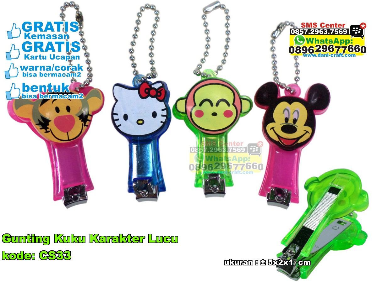 Gunting Kuku Karakter Lucu | Souvenir Pernikahan