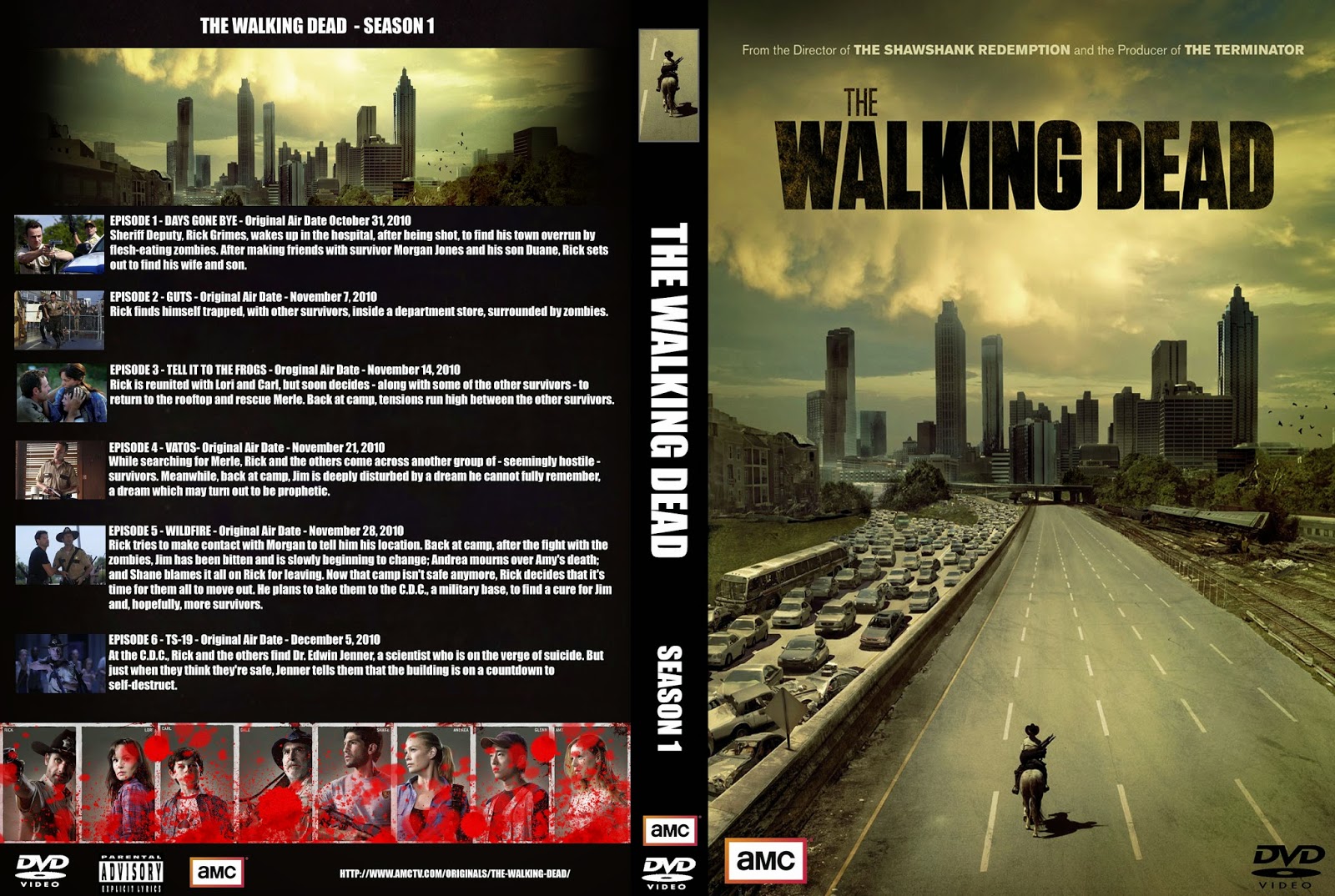 Media Coursework: The walking dead DVD cover - conventions of