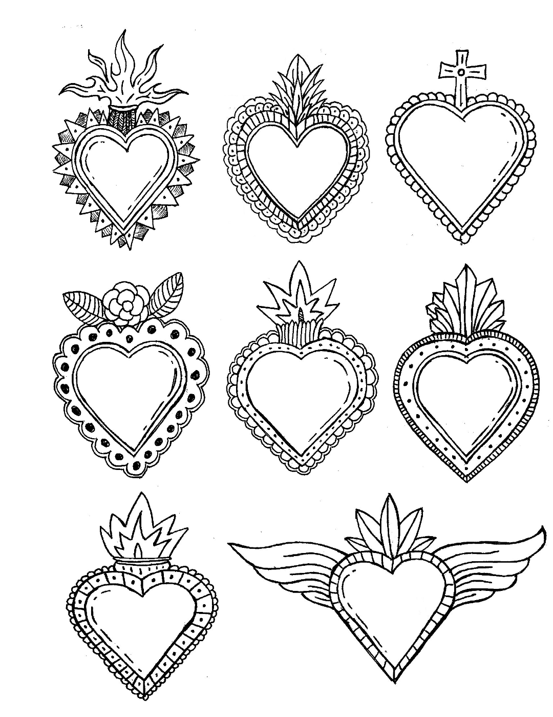 Formas De Corazones Para Recortar