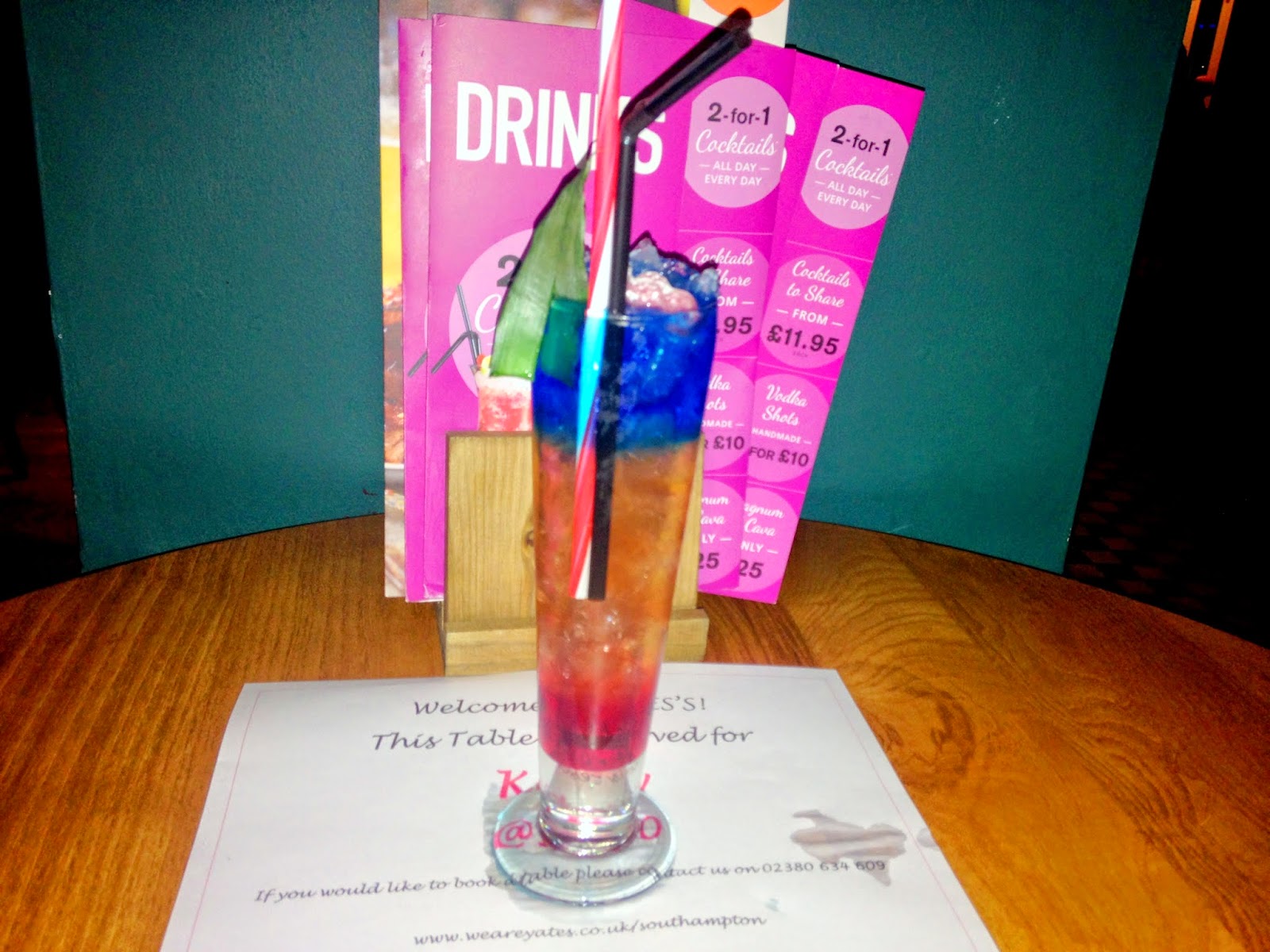 Yates Southampton new cocktails review. - The Violet Blonde