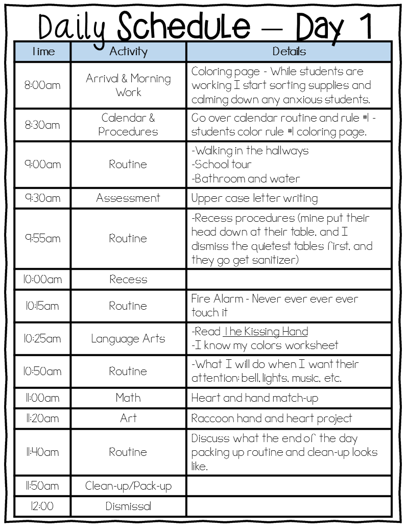 Kinder Tribe: Freebies for the first week of Kindergarten