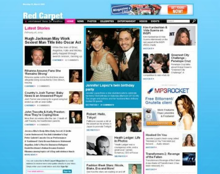 10+ Best Free and Premium Celebrity WordPress Themes - Webprecis