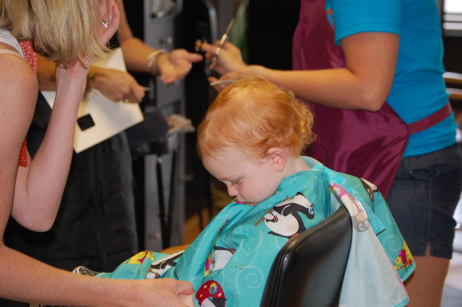 Baby Nolen's Journey: First hair cut.