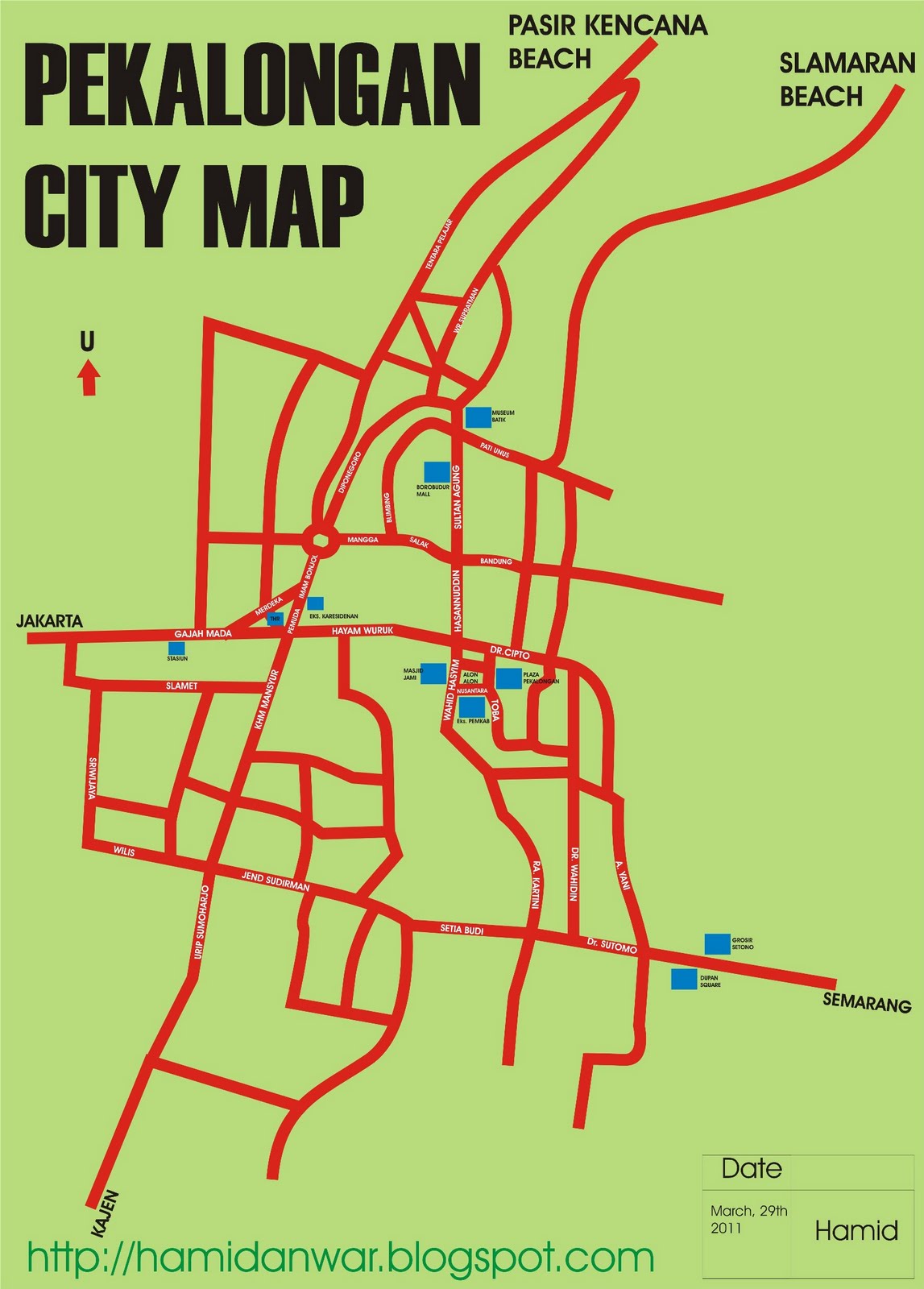 Peta Kota Pekalongan