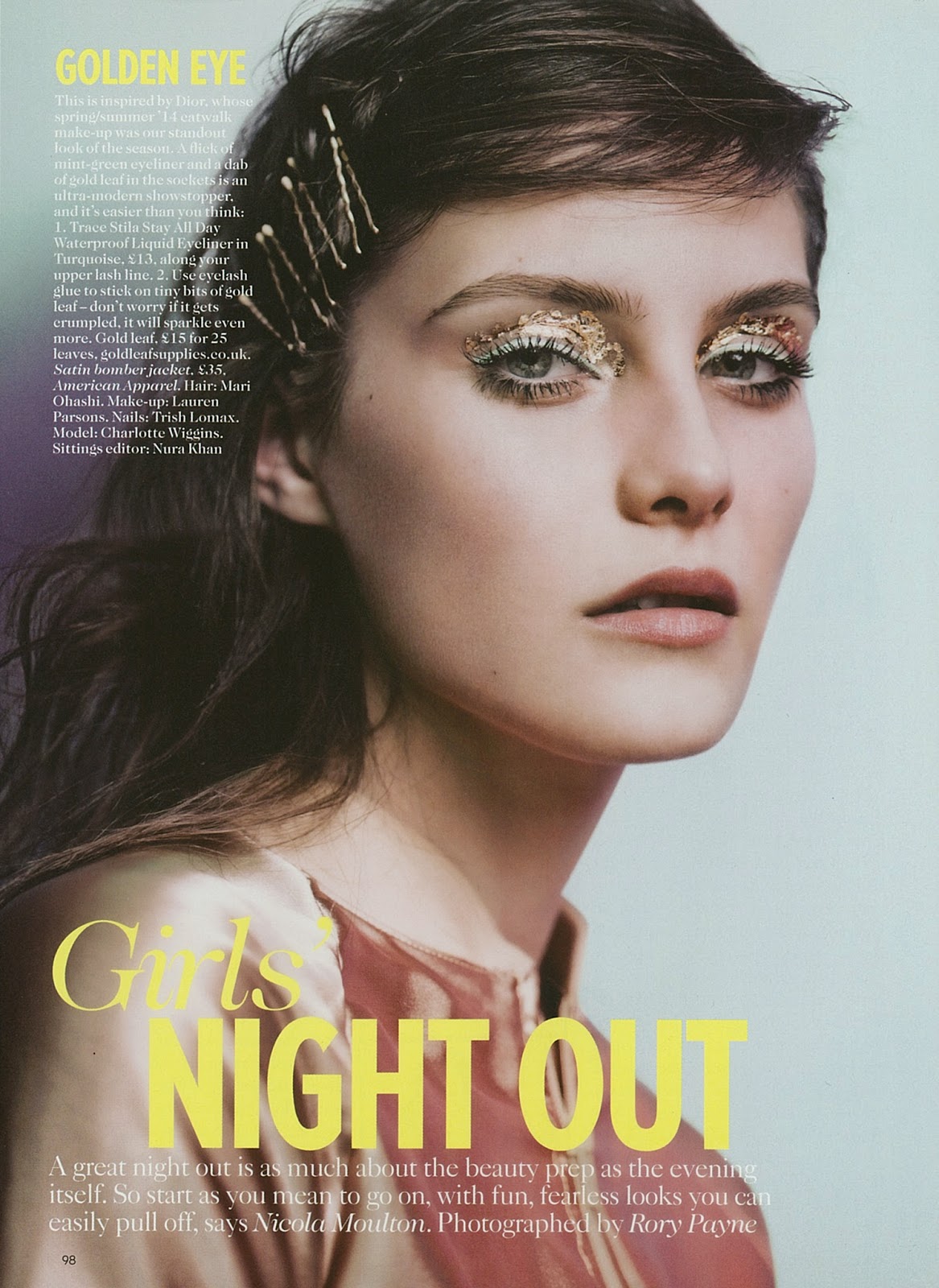 Select Model Management: MISS VOGUE SPRING/SUMMER 2014: CHARLOTTE