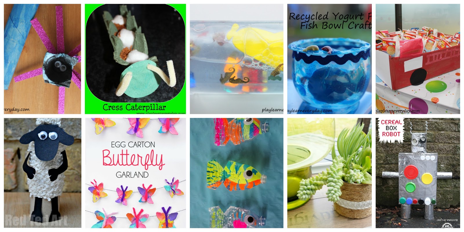 Top Ten Upcycled Crafts for Earth Day - Play and Learn Every Day