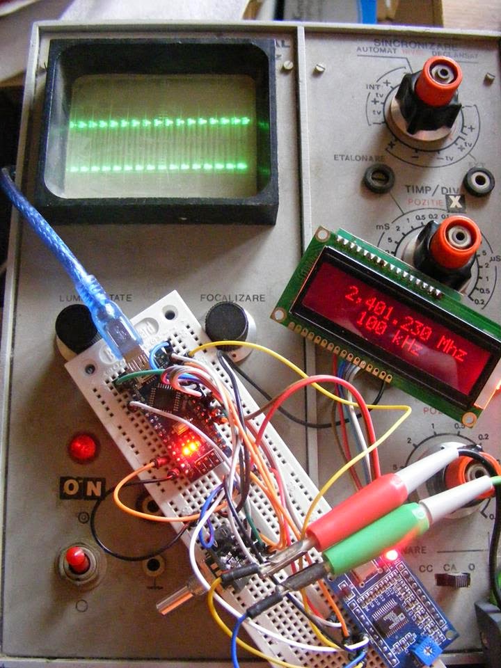 Arduino tehNiq: Signal generator with AD9850 and Arduino