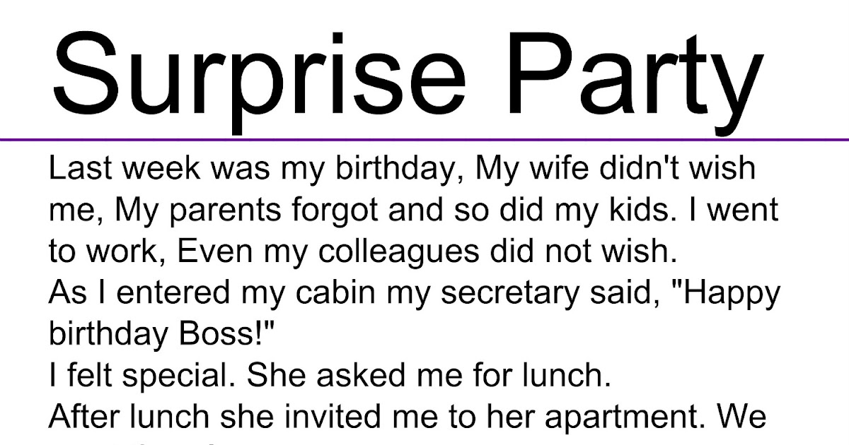 Surprise Party - Hilarious Story - the philippine post