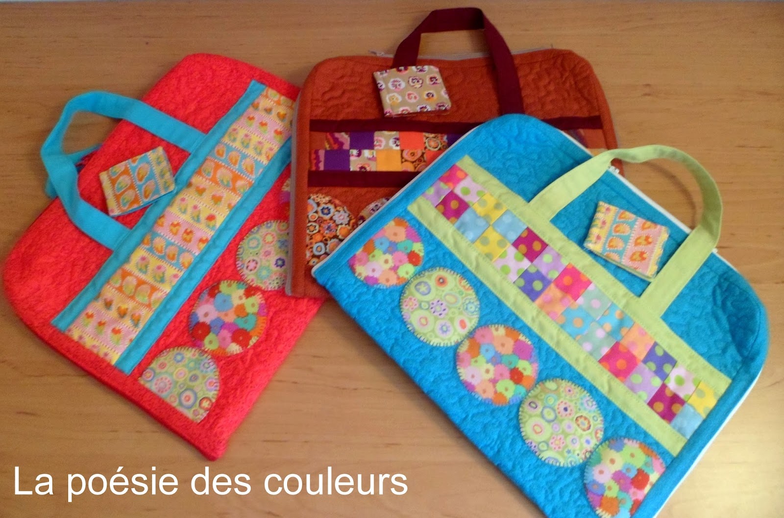 Sacs pour rangement de broderies finis