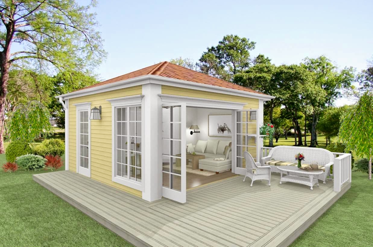 Den Vita Drömgården: 25 kvadratiska kvadrat - Attefallshus i olika stilar