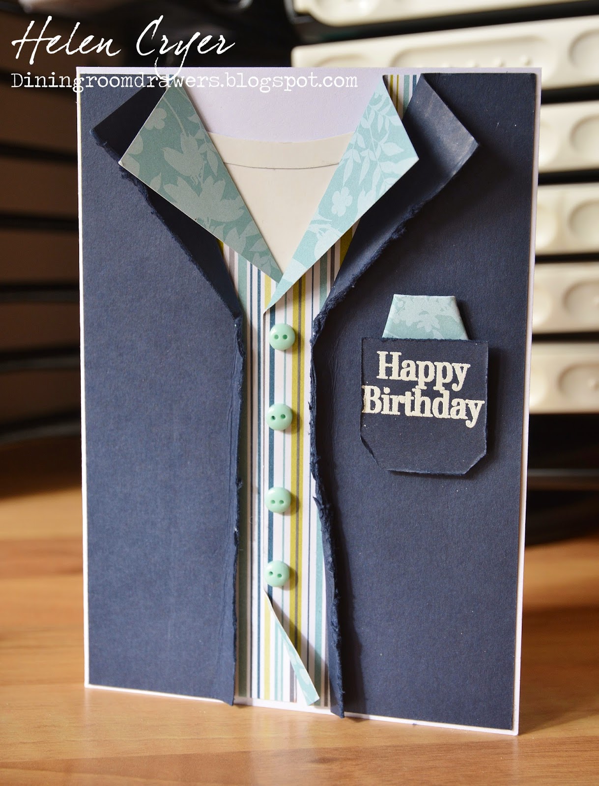 The Dining Room Drawers: Men's Shirt & Jacket Birthday Card