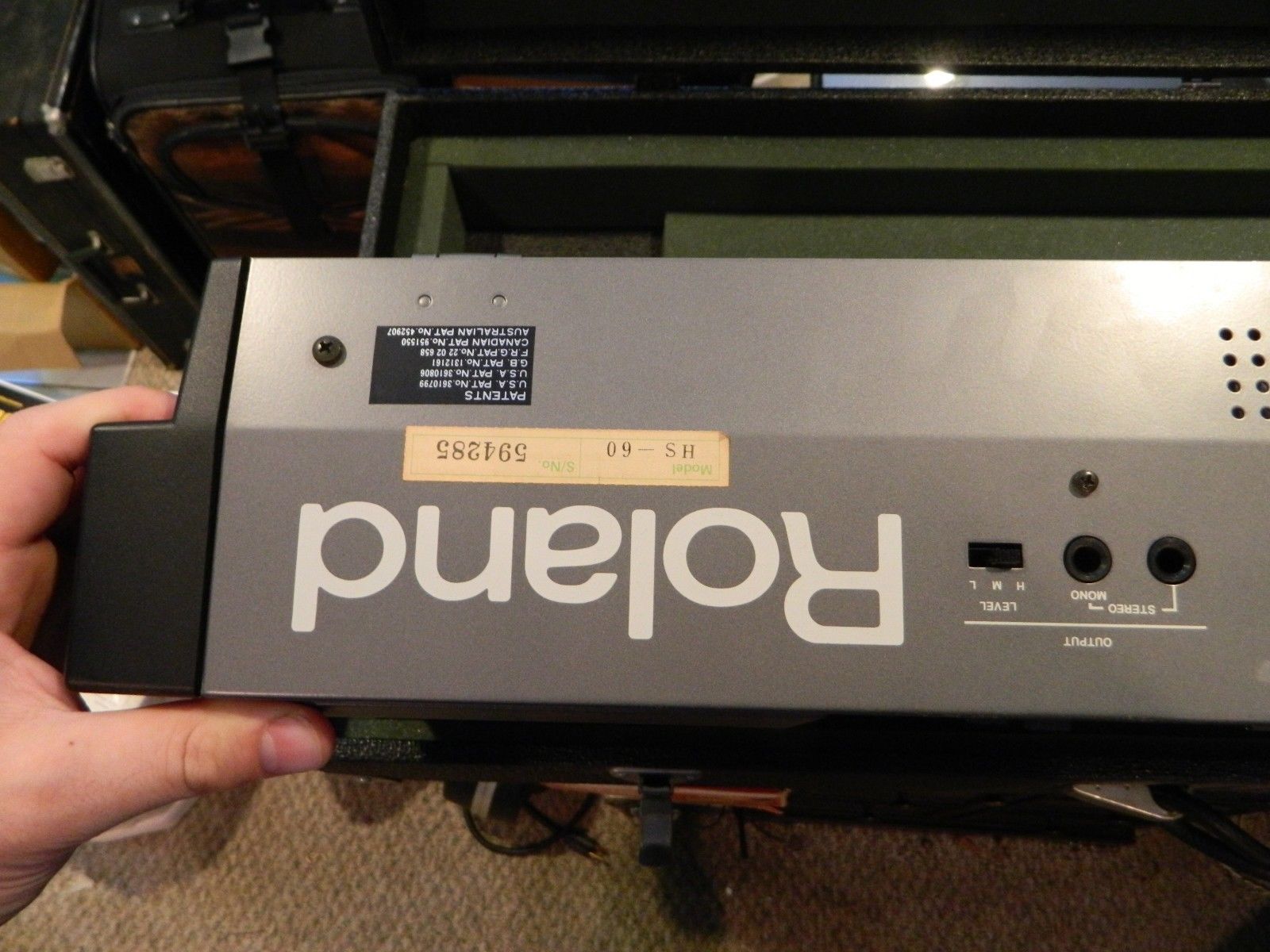 MATRIXSYNTH: Roland Synth Plus 60 HS-60 SN 594285 with Case