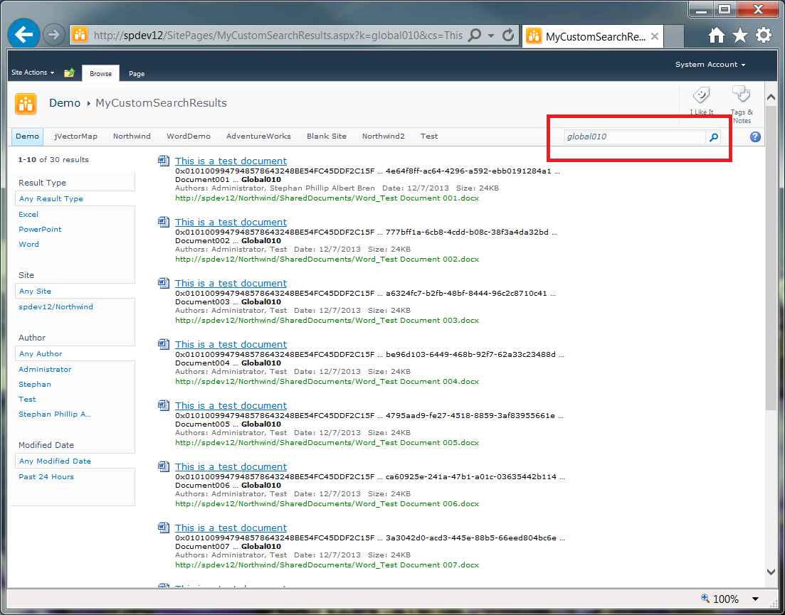 Al's Tech Tips: Build a Custom Search Results Page with Facets in SharePoint 2010