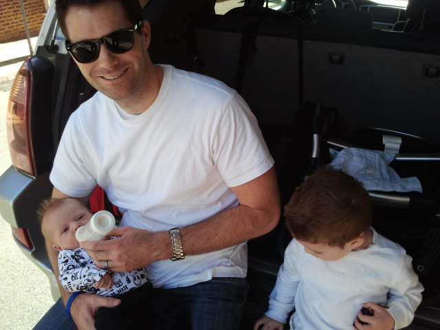 Justin, Lindsey, Camden and Crew Neumann