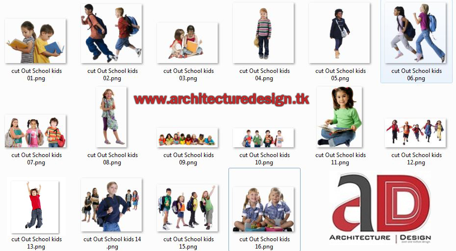 Cut Out School Kids Png Resources Package #02 - Architecture Design ...