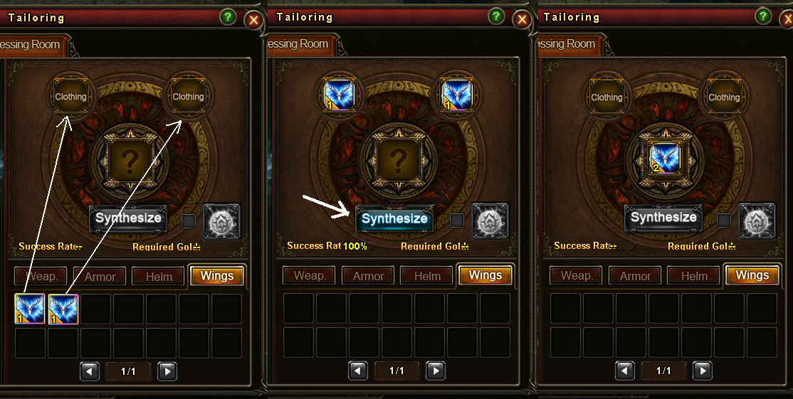 Wartune Addicts Blog: Wartune Clothing Synthesis Guide