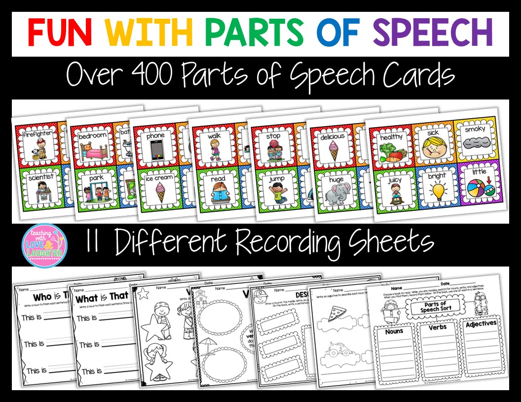 Teaching With Love and Laughter: Fun With Parts of Speech
