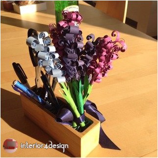 DIY Swirly Paper Flowers - Interior4desigN