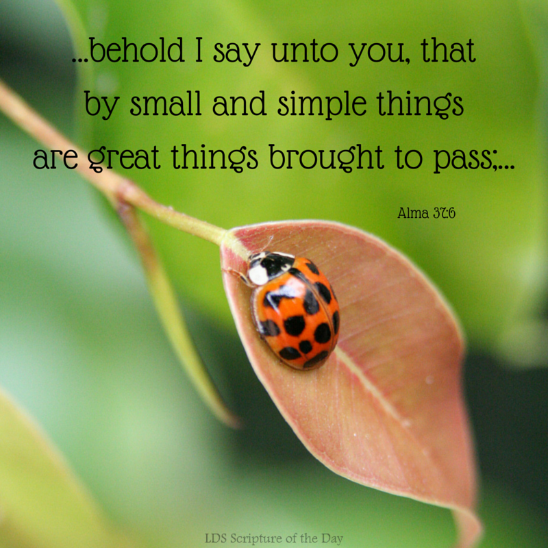 LDS Scripture of the Day: Alma 37:6