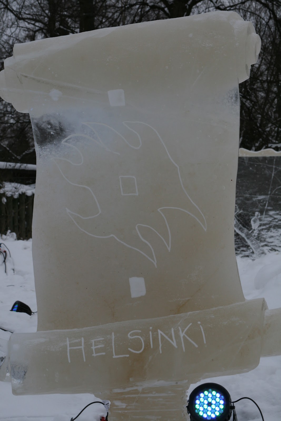 A Scandinavian interlude: Ice sculpting at the Helsinki Zoo