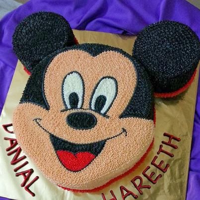GG Home Biz Cakes & Wedding Cakes: Mickey Mouse 3D Head Birthday Cake ...