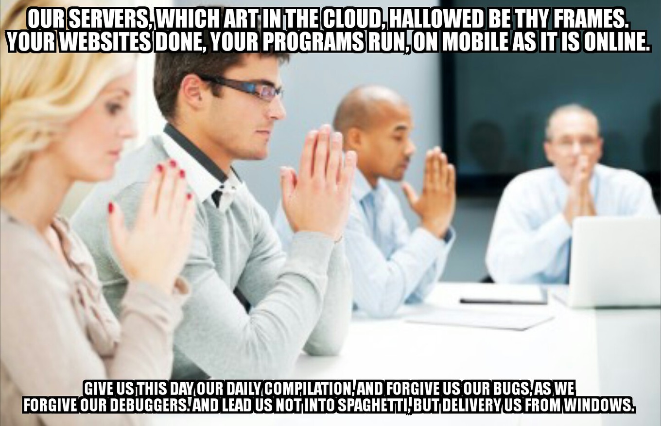 Dandy Image: The Lords Prayer for Programmers