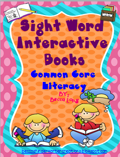 Becca's Kindergarten Creations: Sight Word Interactive Books