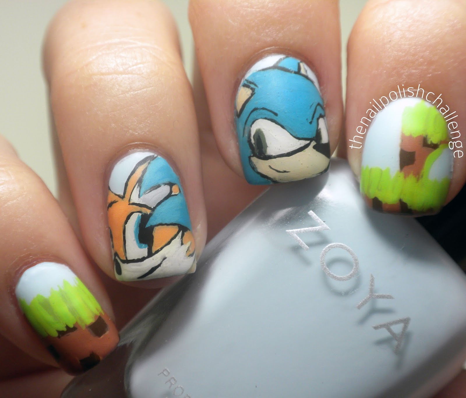 Kelli Marissa: Sonic the Hedgehog Nail Art
